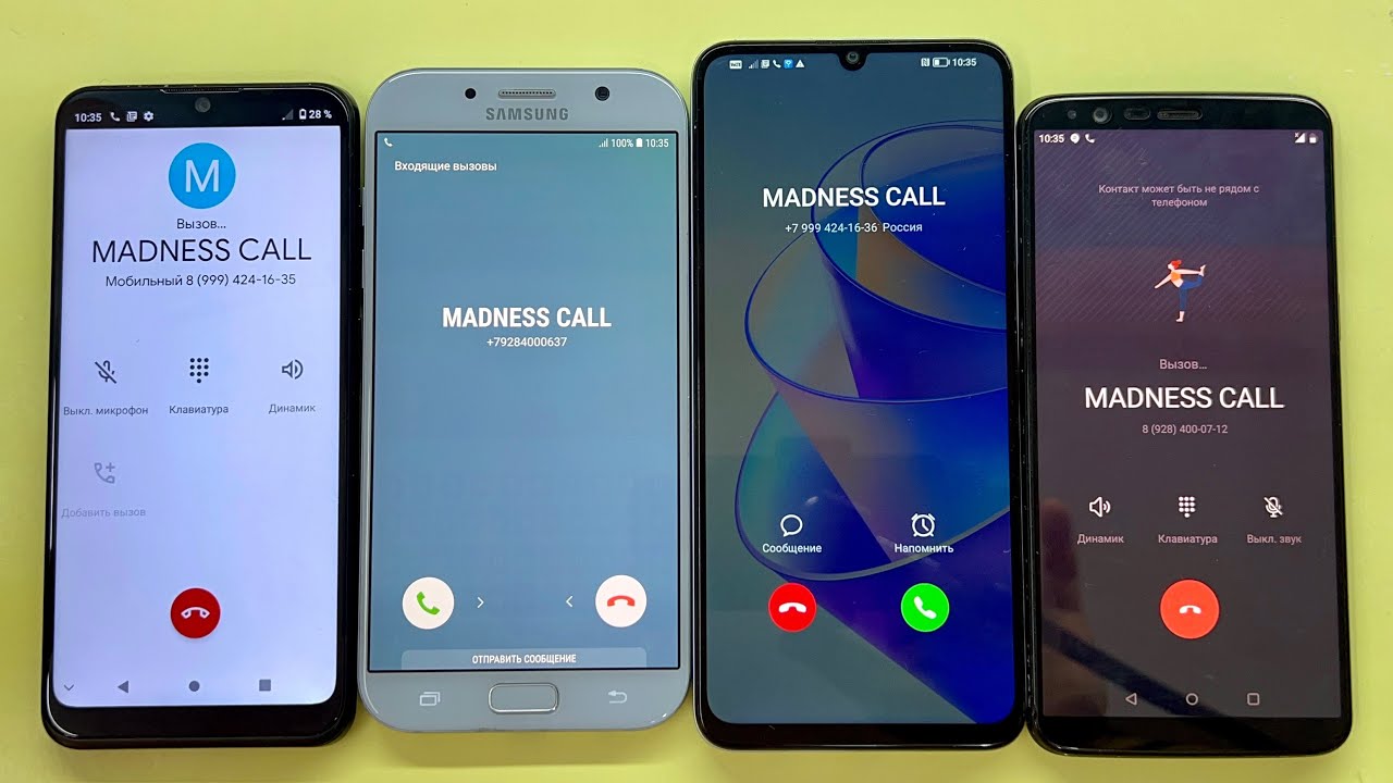 Incoming Call Honor X7a and Samsung Galaxy A7 2017 / ZTE Blade A51lite ...