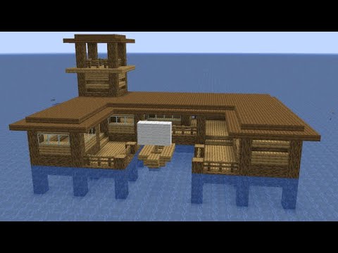 Minecraft - How to build small harbor - YouTube