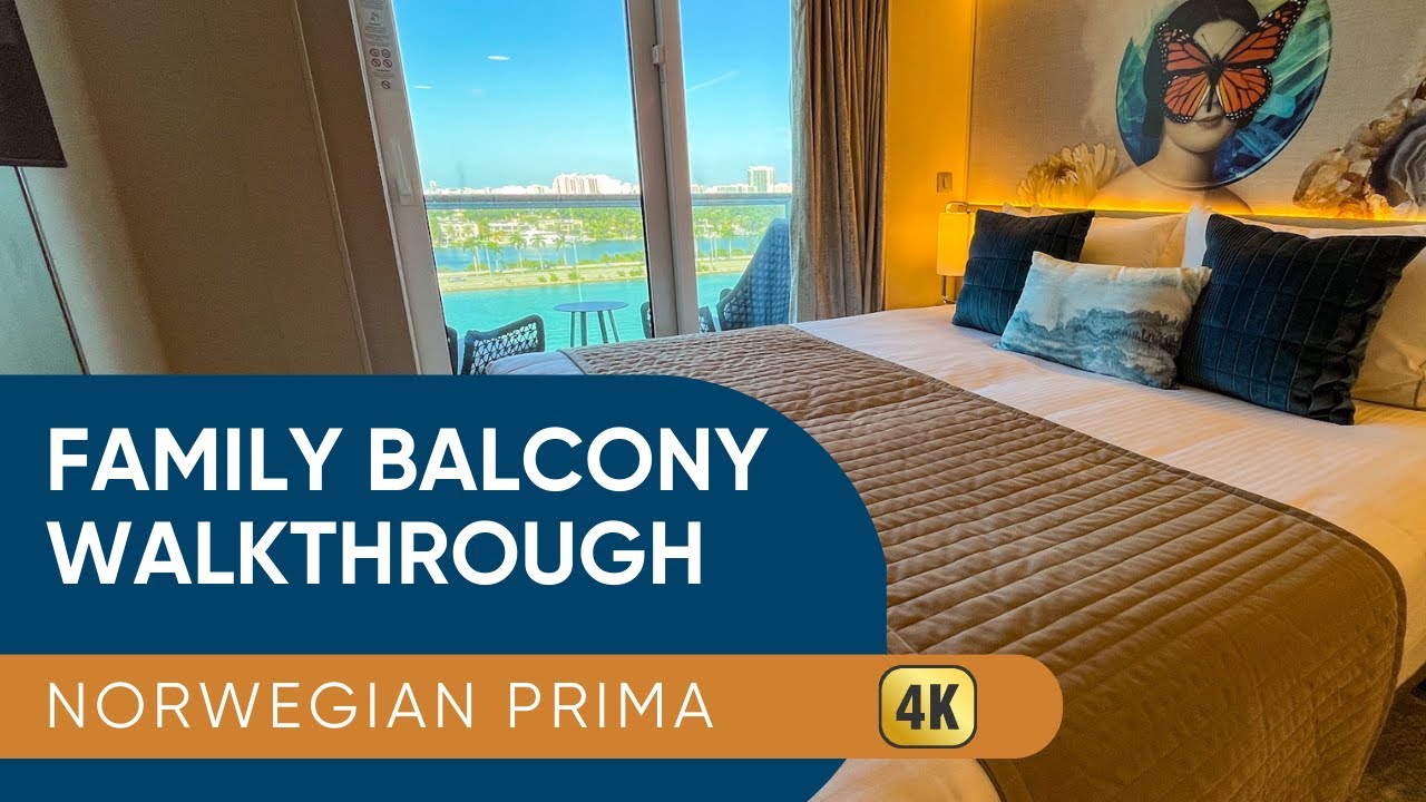 Norwegian Prima Stateroom Tour - Family Balcony - YouTube
