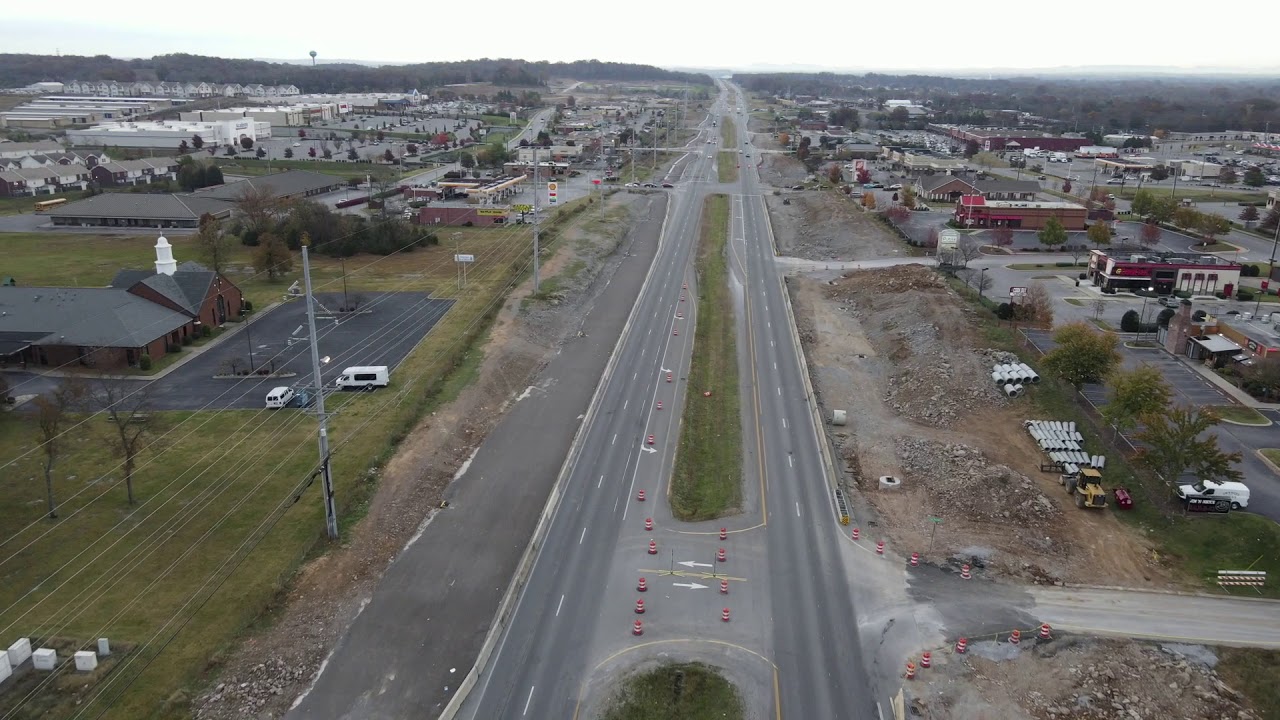 Aerial Video_Construction along Sam Ridley Parkway Eastbound - YouTube