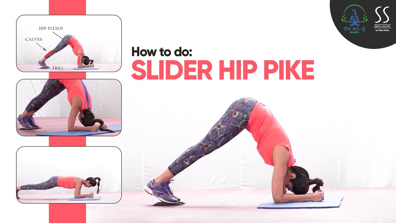 Slider Hip Pike | Upper Body & Core Exercises | Learn with Shilpa ...
