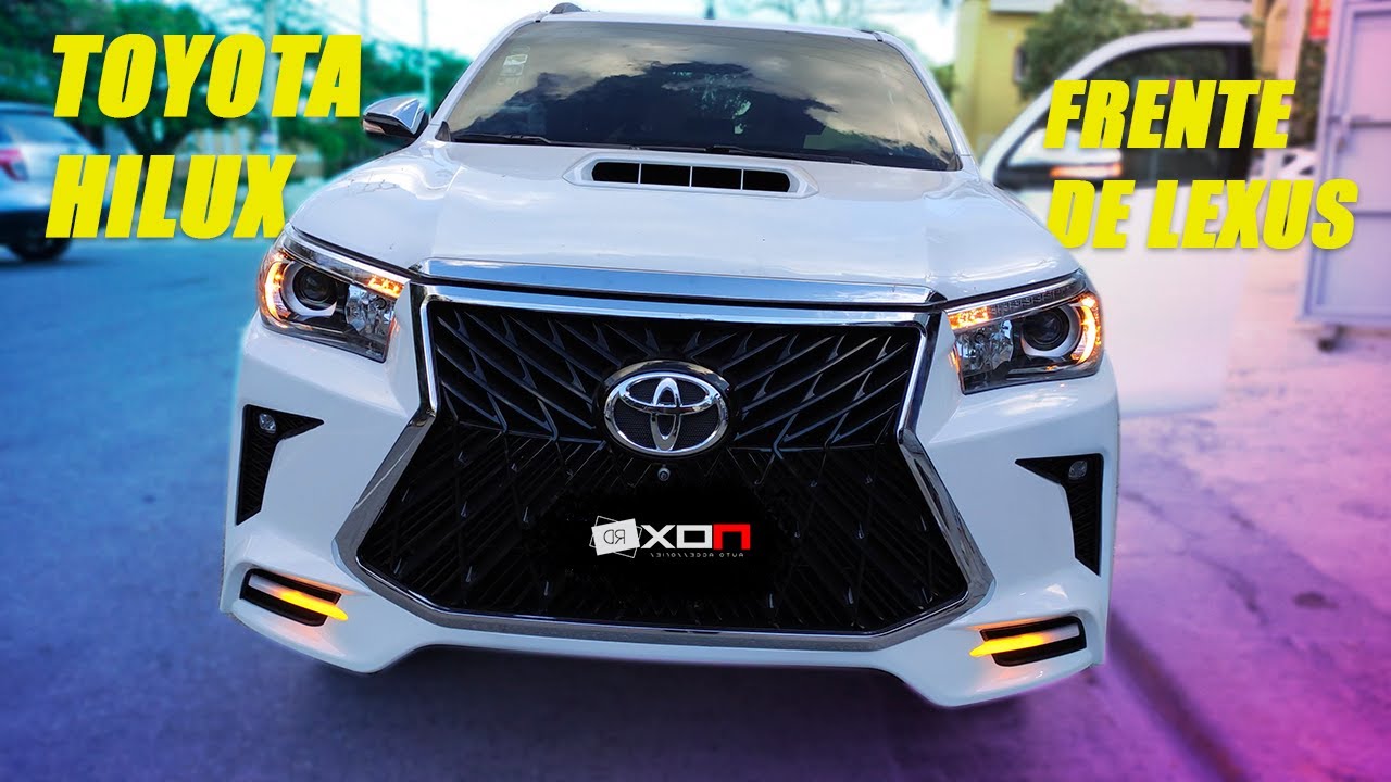 ASI QUEDO ESTA TOYOTA HILUX 2016 CON SU NUEVO FRENTE LEXUS! - YouTube