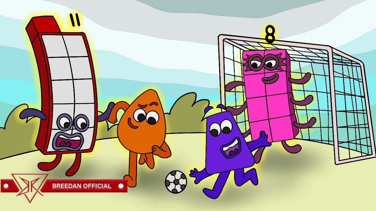 Numberblocks and Colourblocks Playing Football in the City Park Fanmade ...