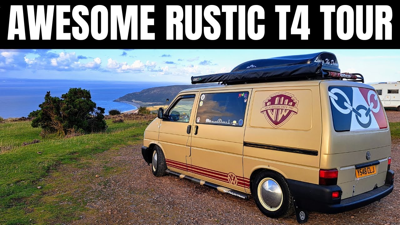 T4 VAN TOUR - RUSTIC THEMED CAMPERVAN - YouTube