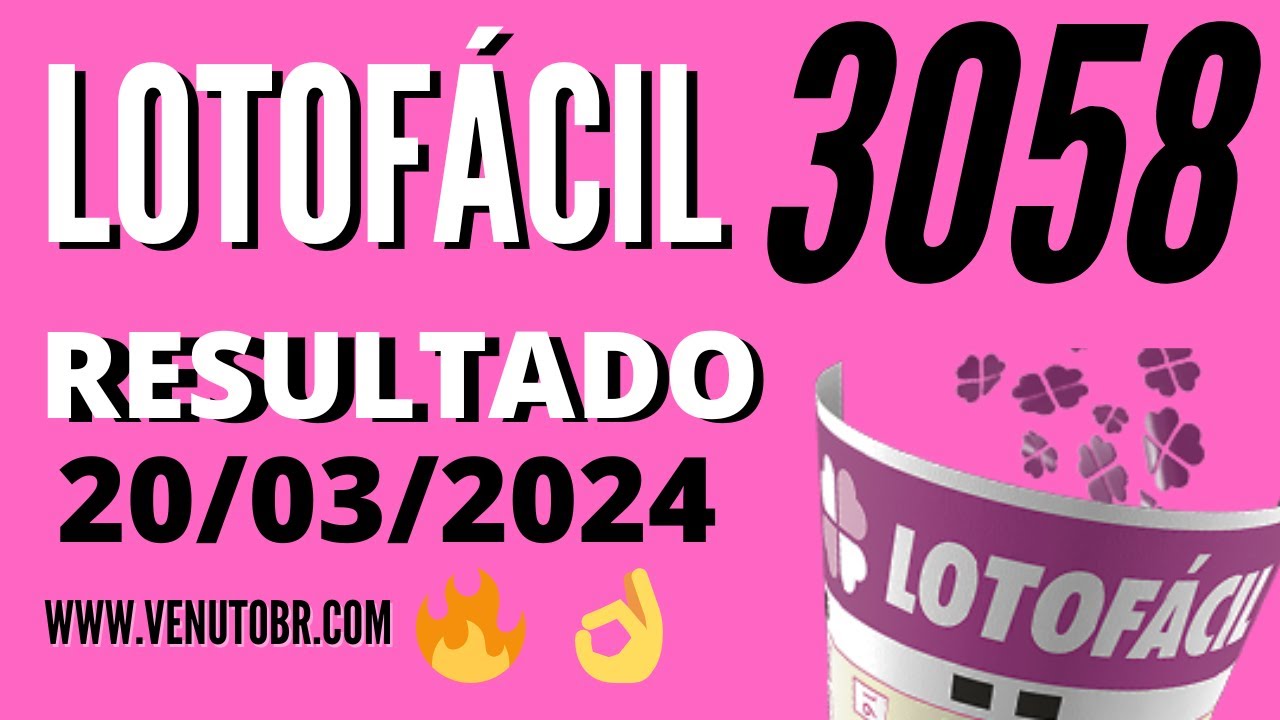 🍀 Resultado Lotofácil 3058 - YouTube