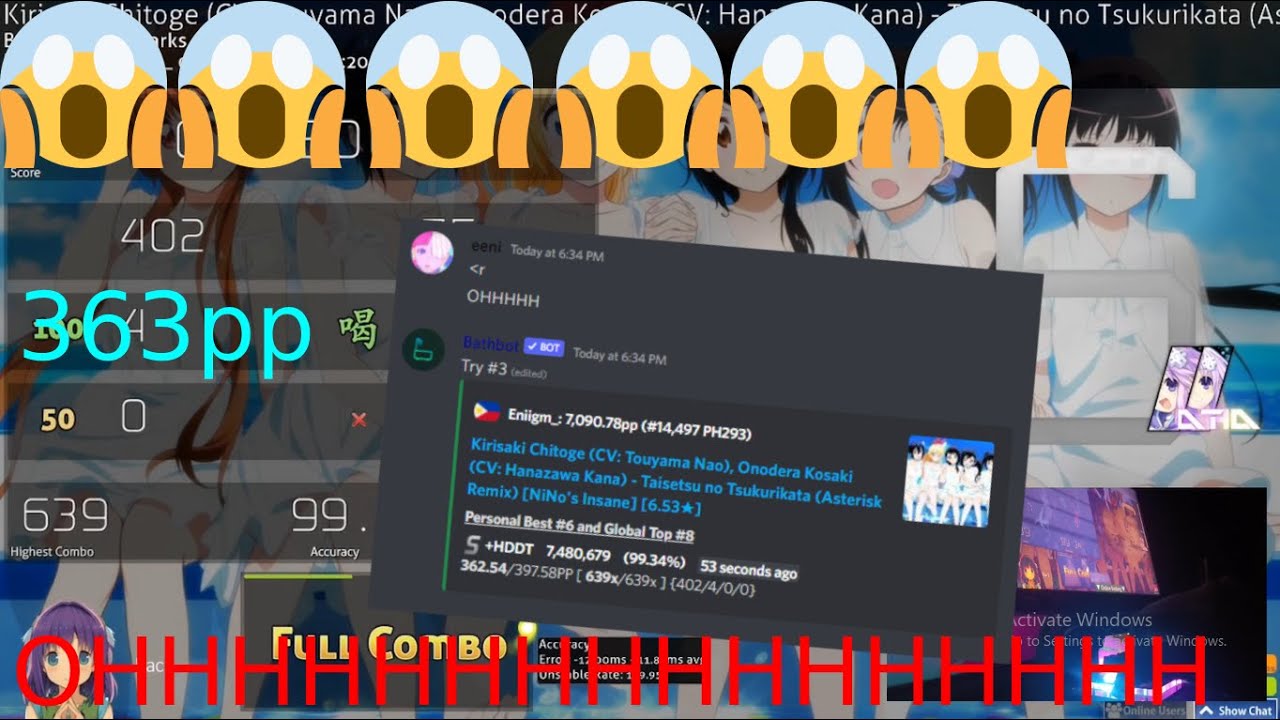 [osu] Kirisaki Chitoge, Onodera Kosaki - Taisetsu no Tsukurikata ...