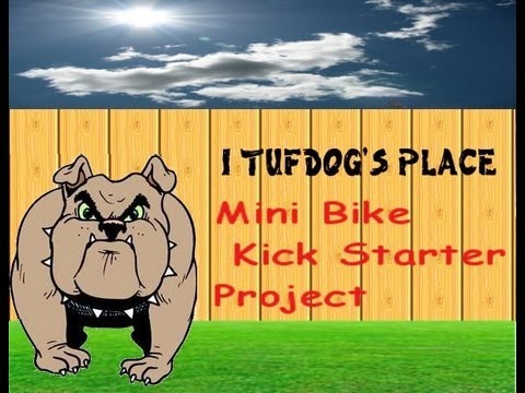 MINI BIKE KICK STARTER - YouTube
