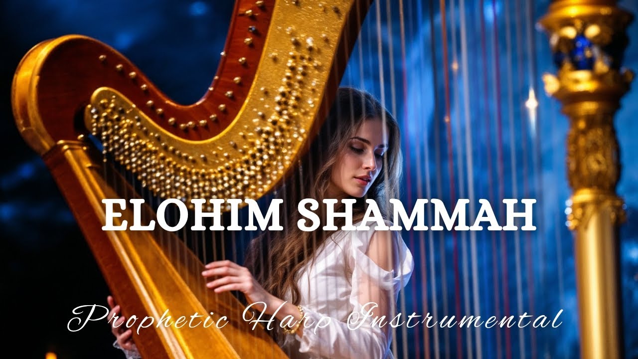 Prophetic Warfare Harp Instrumental Worship/ELOHIM SHAMMAH/Background ...