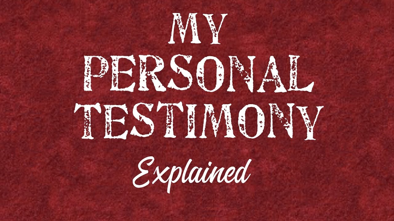 My Personal Testimony Explained 9 || Catherine A Tallis - YouTube