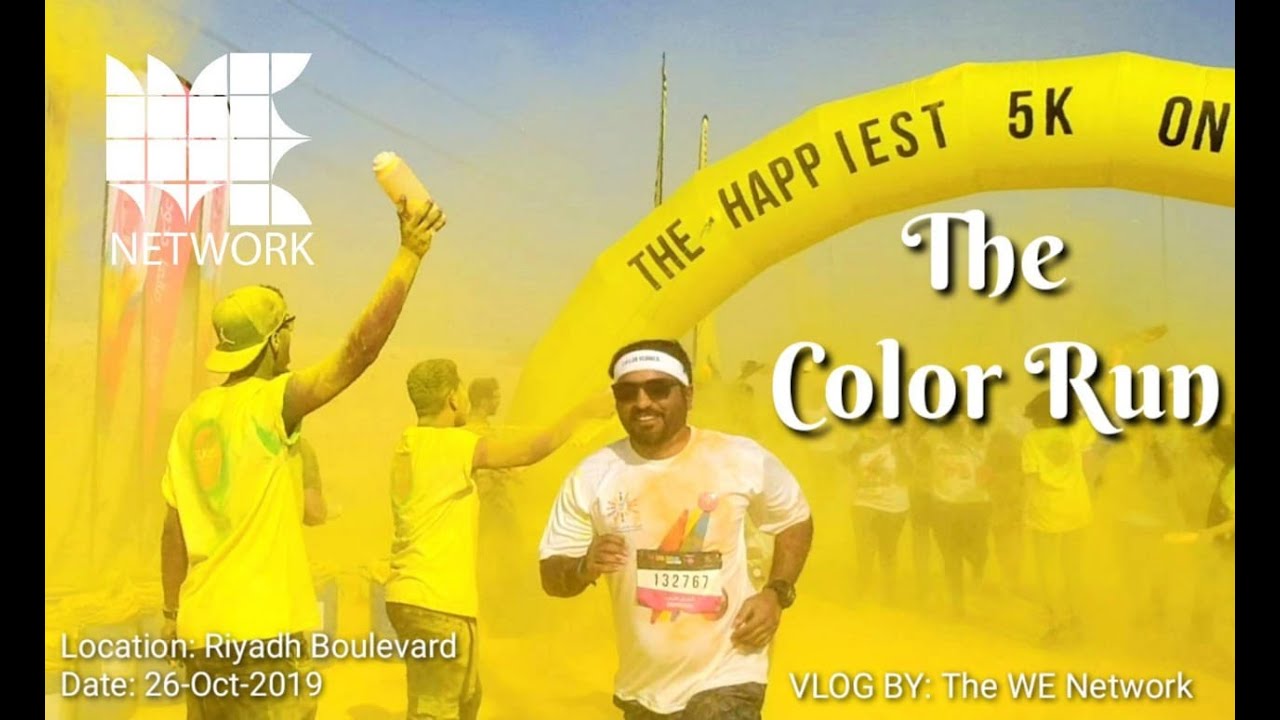 The Colour Run Riyadh - سباق الالوان | VLOG #20 - YouTube