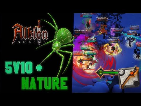 Albion Online [Outnumbered] Nature Healer POV Vol. 16 - BZ Fights 5v10+