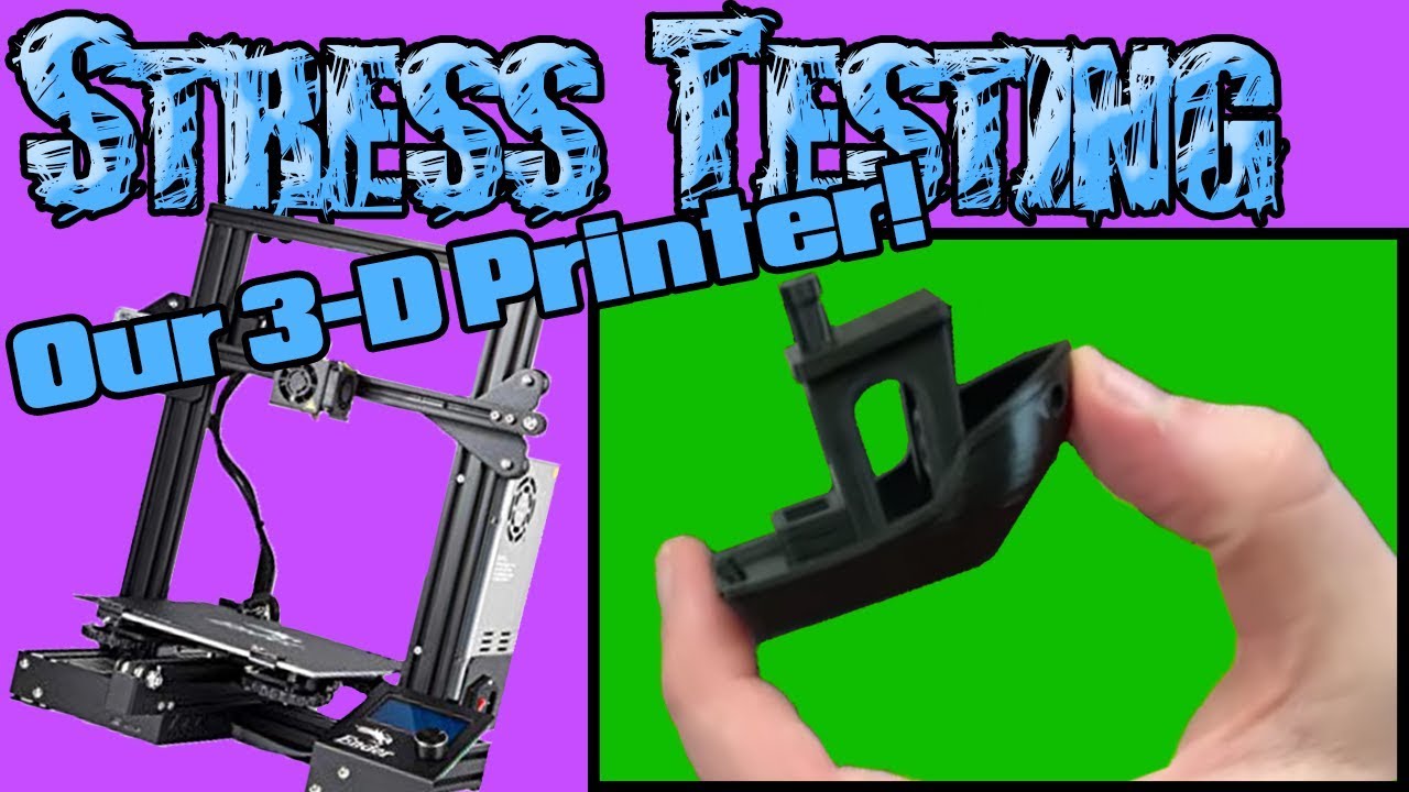 Stress Testing Our 3-D Printer!: 3D Gaming - YouTube