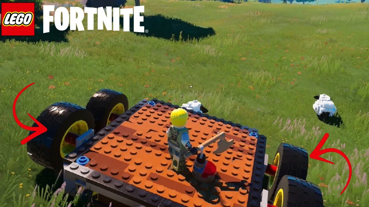 How To Make a Working Car in Lego Fortnite - YouTube
