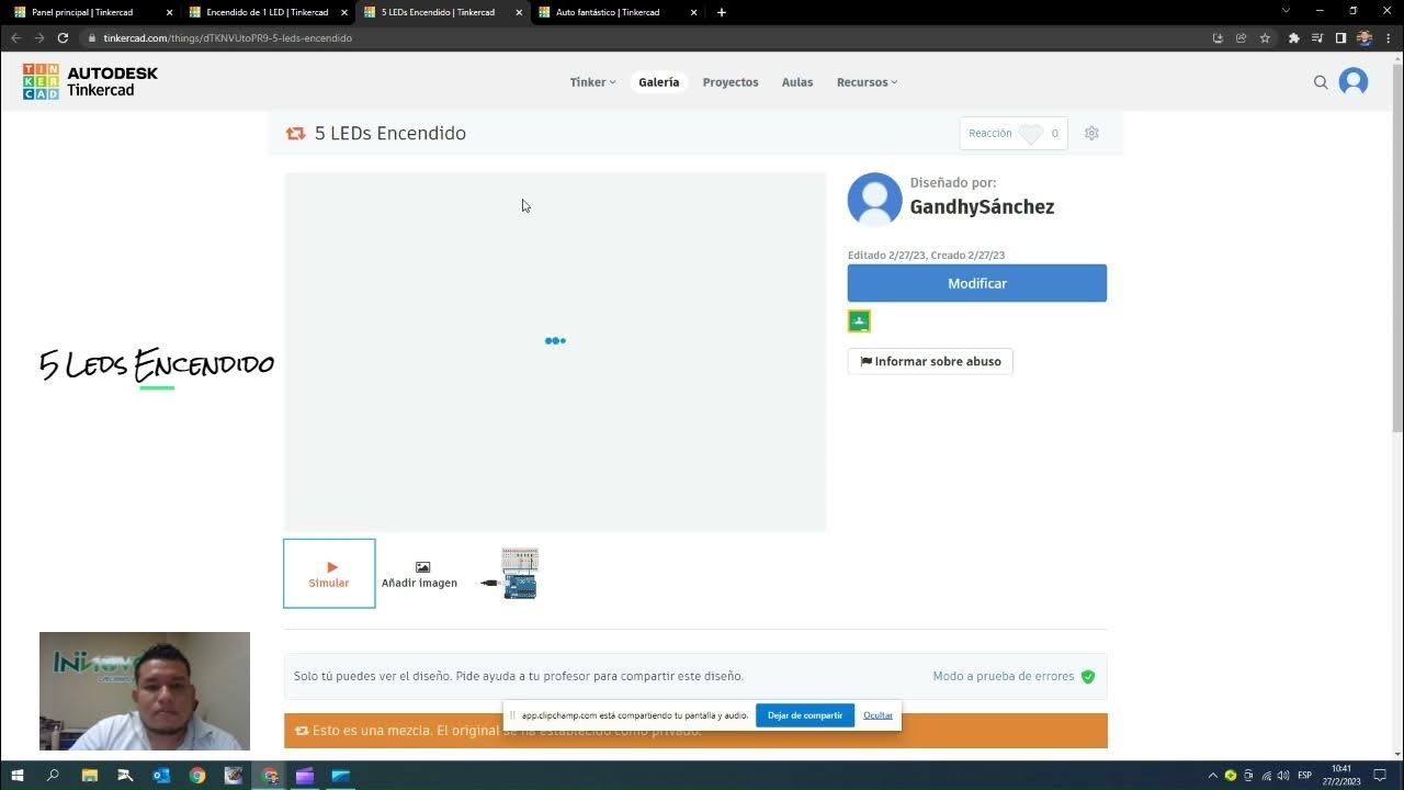 Simulación Tinkercad y Arduino. - YouTube