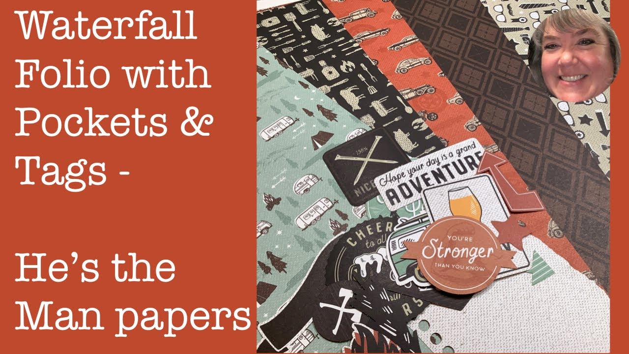 Waterfall Folio with Pockets and Tags Tutorial - YouTube