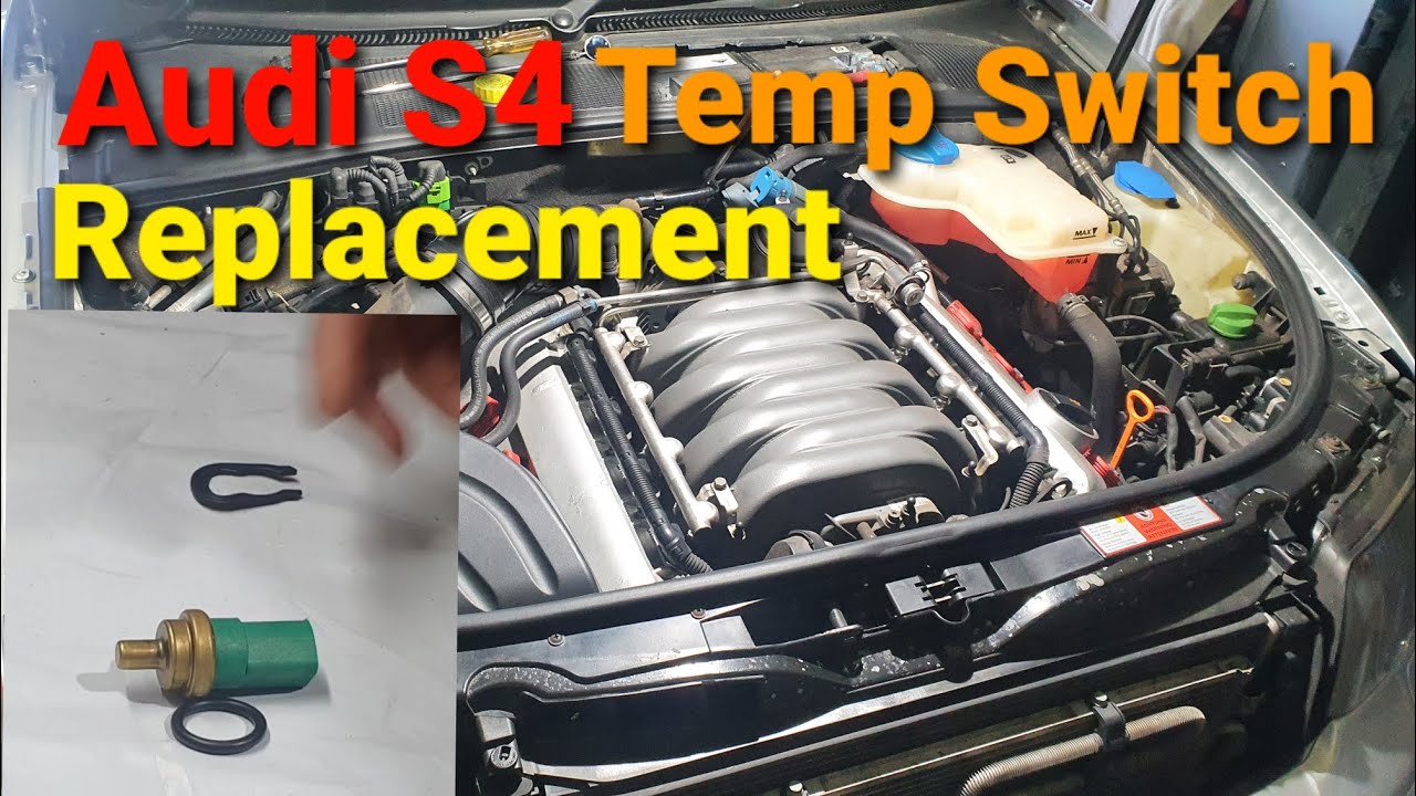 Audi S4 4.2 Temperature Sensor Replacement... - YouTube