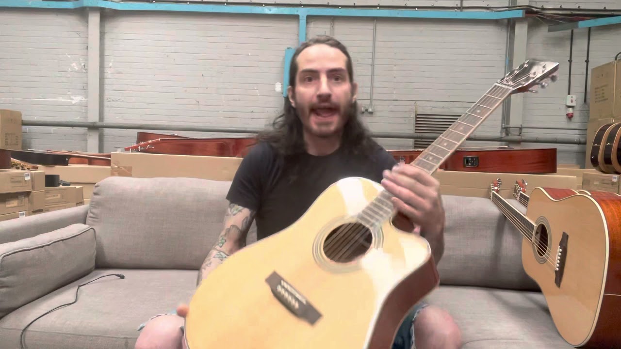 Stretton Payne ADS-68CEQ Electric Acoustic Guitar - YouTube