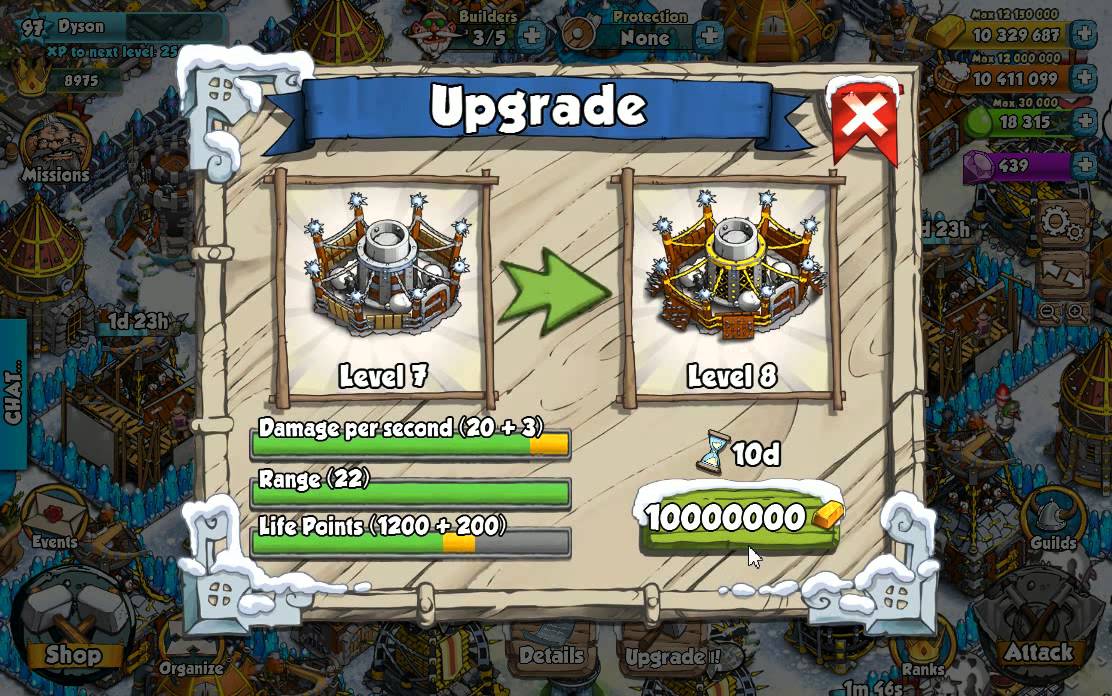[Vikings Gone Wild] Level 97 - Upgrading Sheep Cannon to Level 8 - YouTube