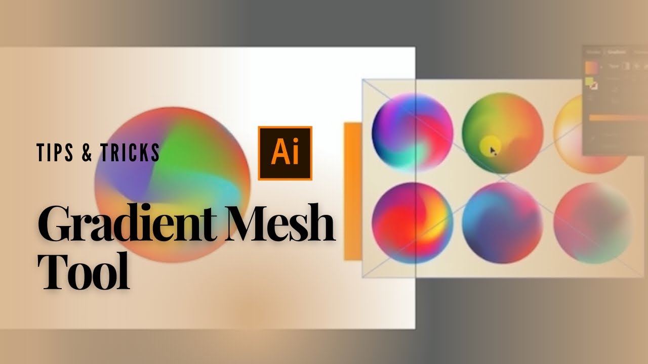 Gradient Mesh Tool || Tips & Tricks || Adobe Illustrator || Tutorial ...