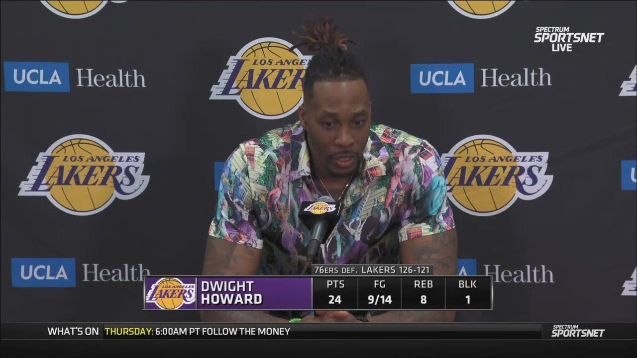 Dwight Howard Postgame Interview | Los Angeles Lakers lose to ...
