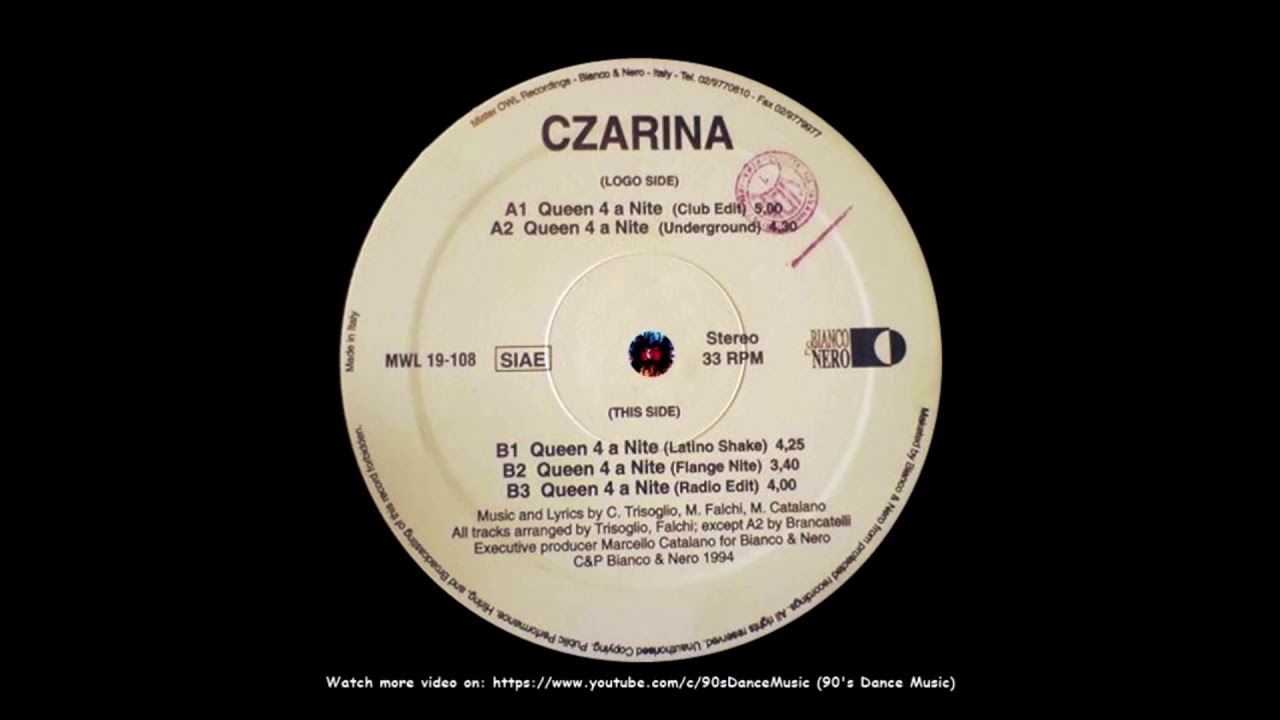 Czarina - Queen 4 A Nite (Radio Edit) (Rare) (90's Dance Music) - YouTube