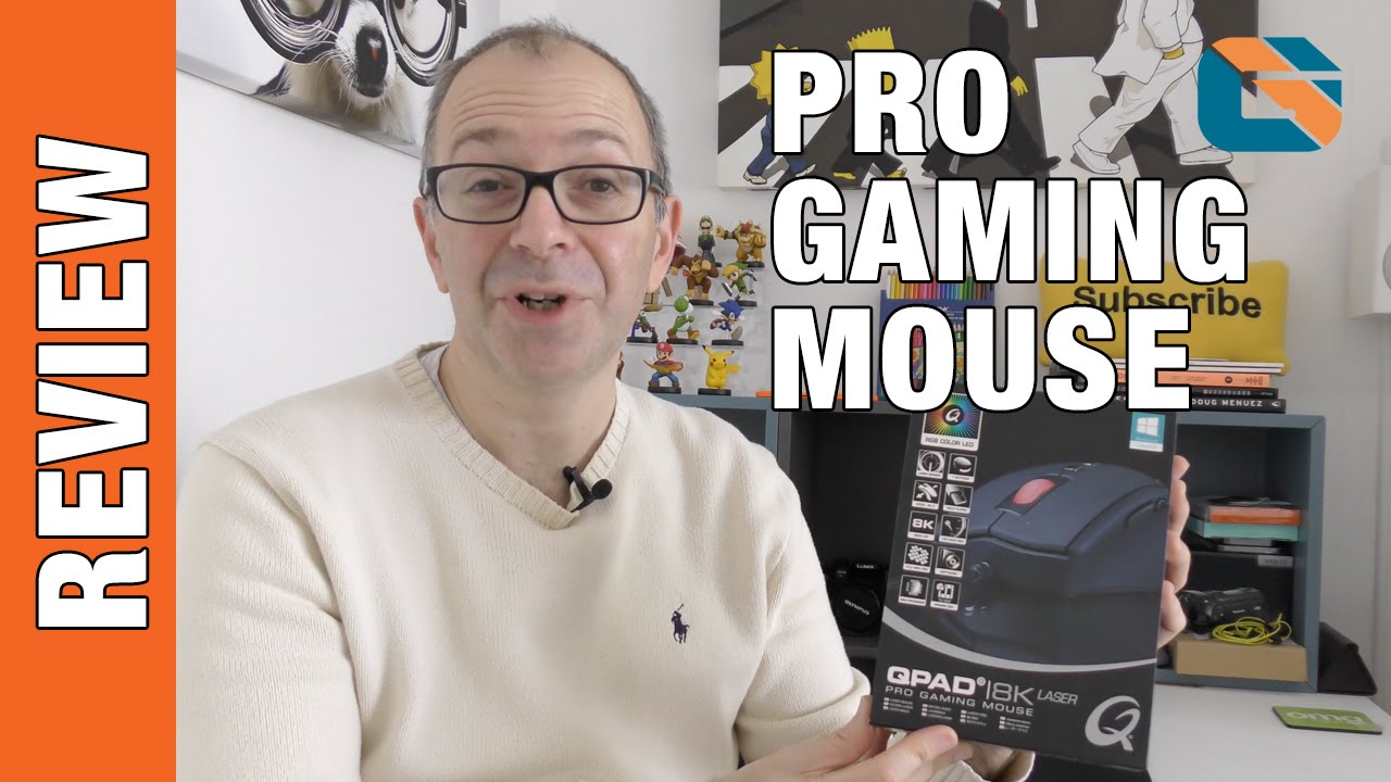 QPAD 8K Laser Pro Gaming Mouse Review - YouTube