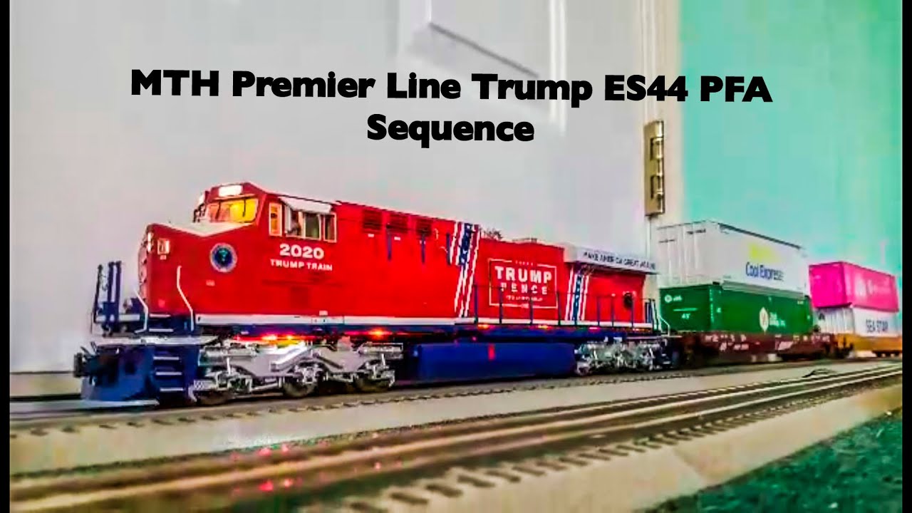 MTH Premier Line TRUMP 2020 Locomotive PFA sequence - YouTube