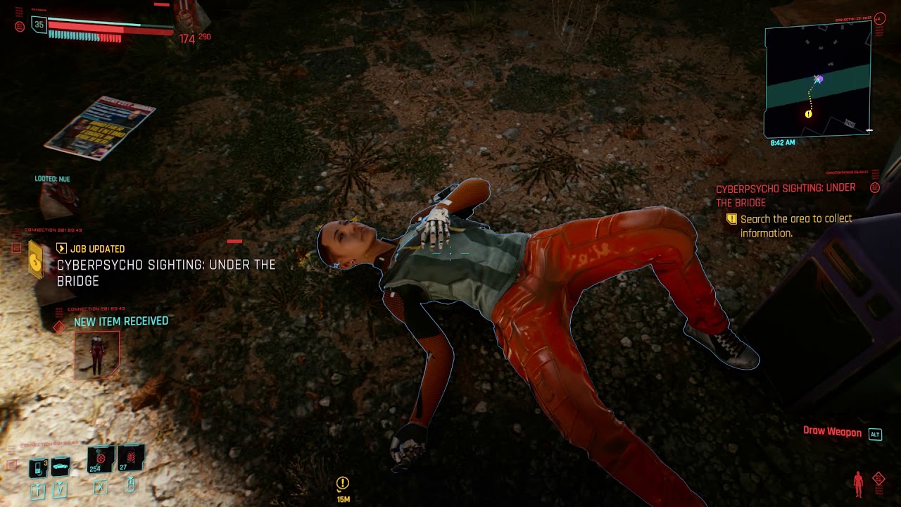 Cyberpunk 2077 System reset works on cyberpsychos - YouTube