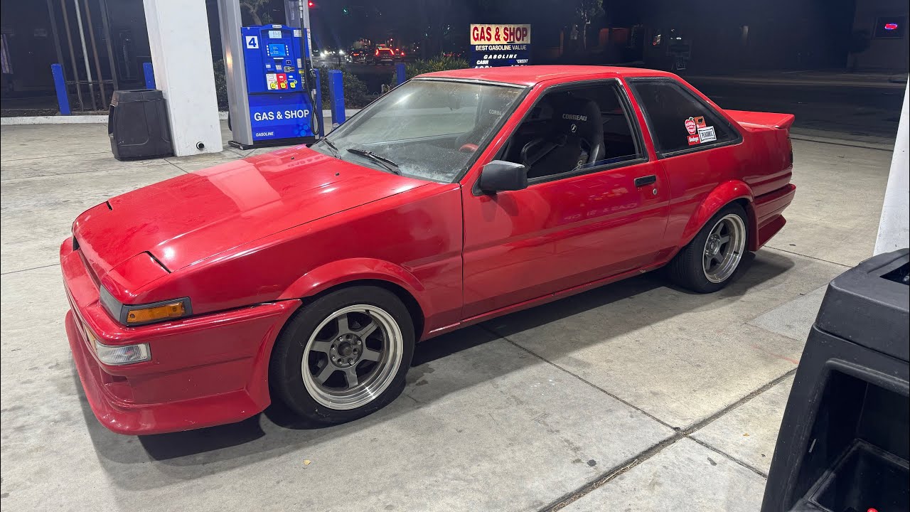 Ae86 original gts new drift project 4age - YouTube