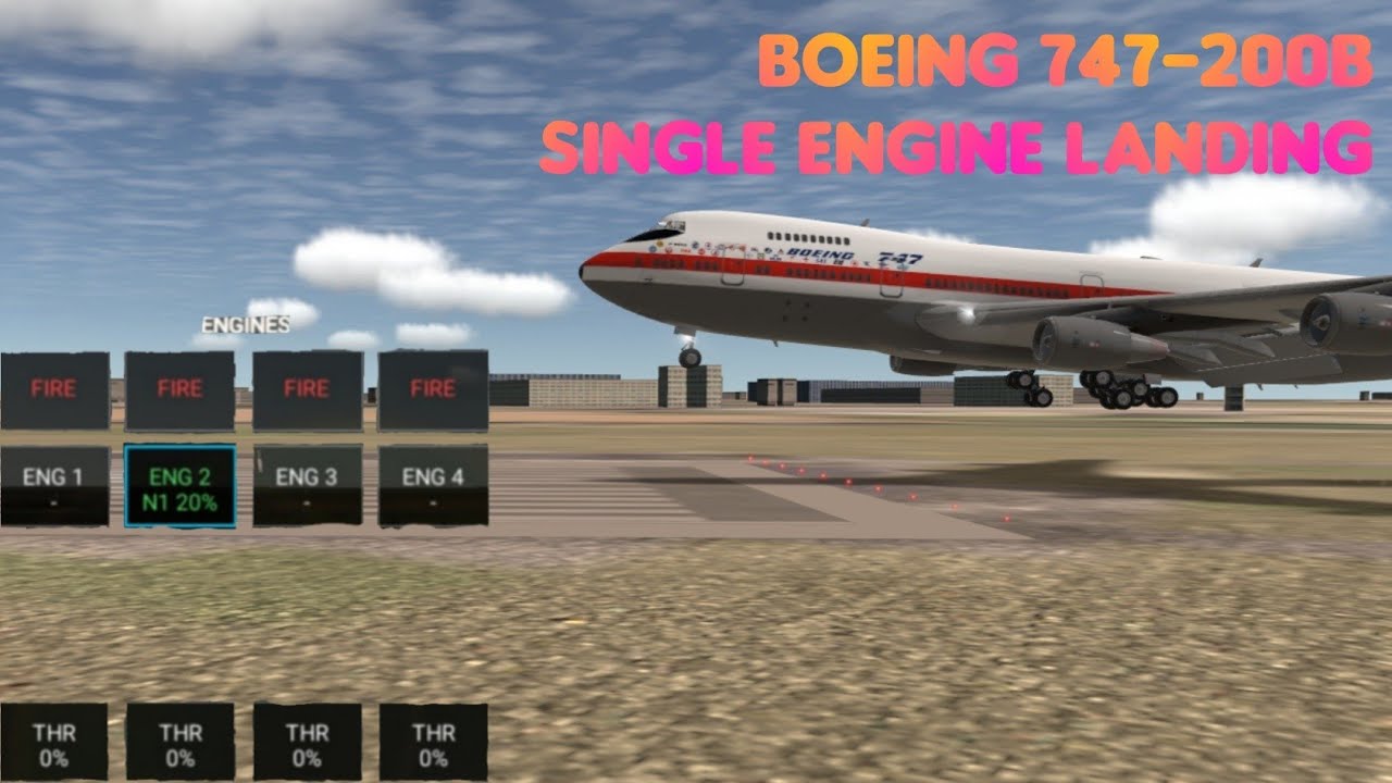 [RFS Real Flight Simulator]Boeing 747-200B (OLD Version) Single Engine ...