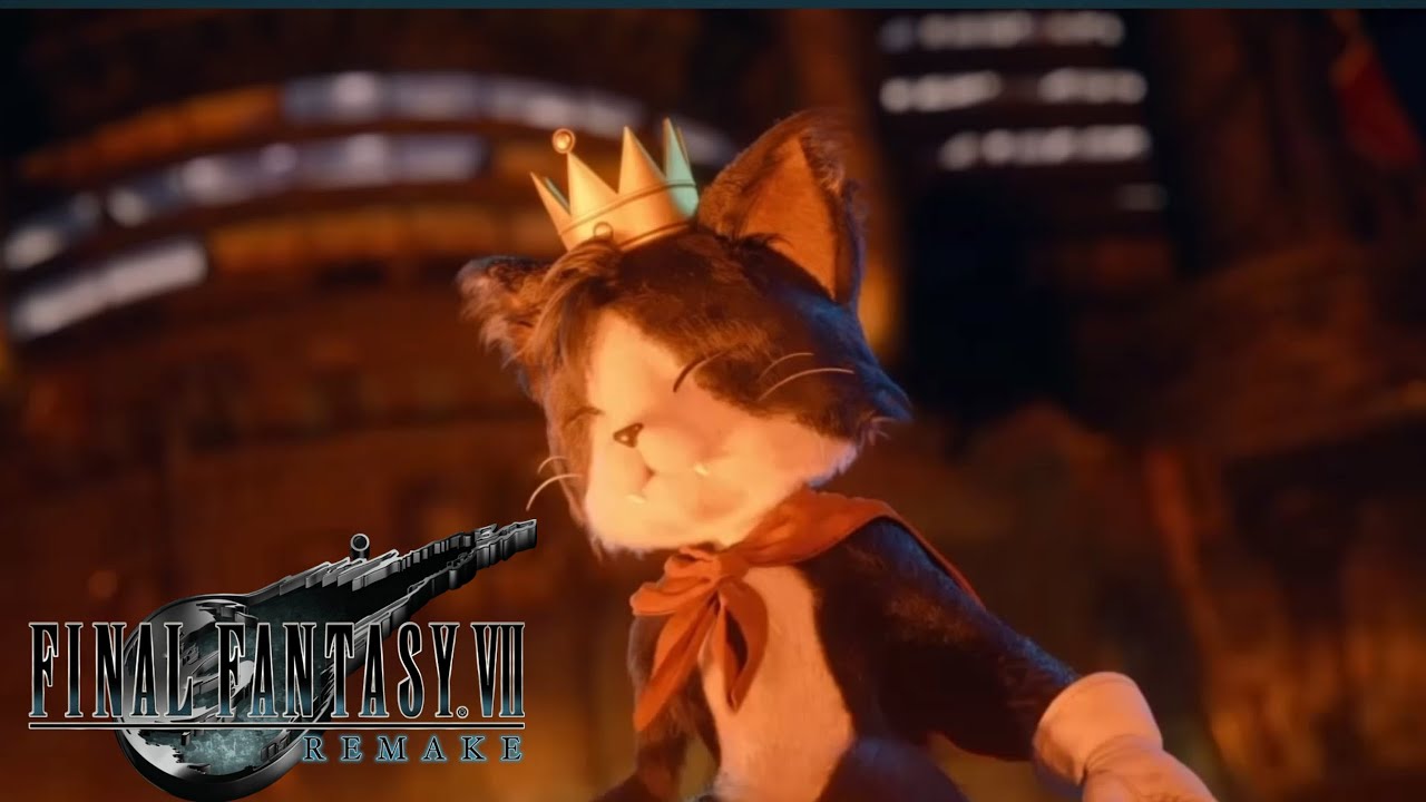 CAIT SITH aparece en la destruccion del sector 7 - Final fantasy 7 ...