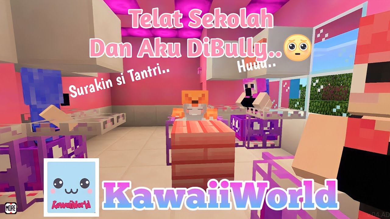 Drama Kawaii World Minecraft|| Telat Sekolah Jadi Bahan Bully Dikelas🥺💮 - YouTube
