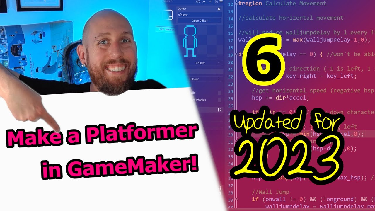 (outdated - watch my new series!) Making a Platformer in GameMaker - Part 6 - YouTube