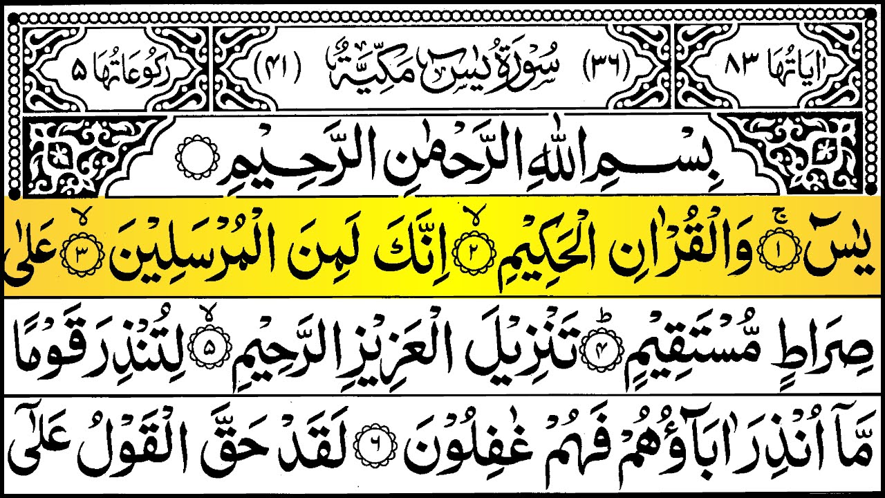 Surah Yasin (Yaseen) | Ep-01 | Al Quran Surah Yaseen (Yasin) Full With ...