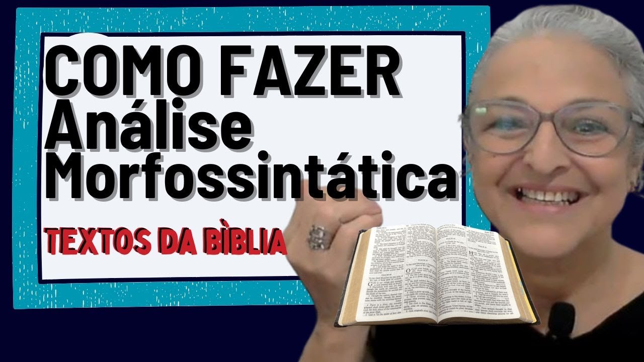 COMO fazer ANÁLISE MORFOSSINTÁTICA - MUITO FÁCIL - YouTube