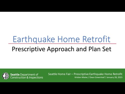SDCI Earthquake Retrofit Presentation