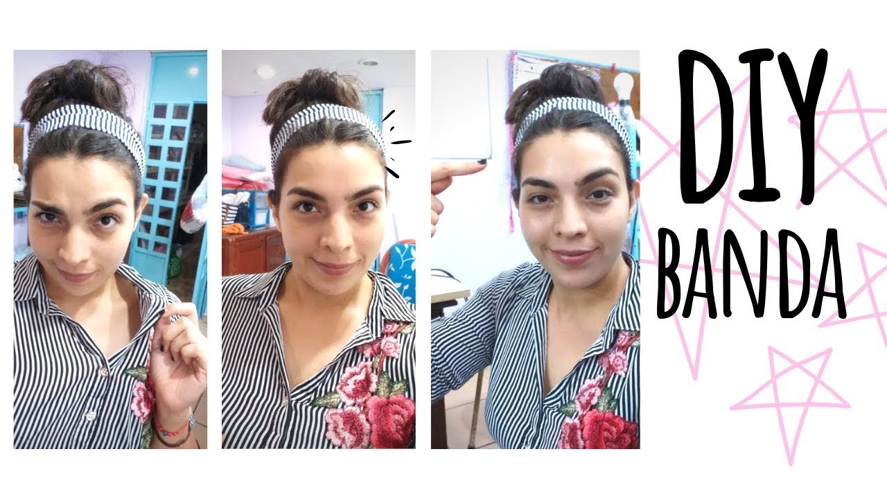 Como hacer una banda para el cabello - YouTube