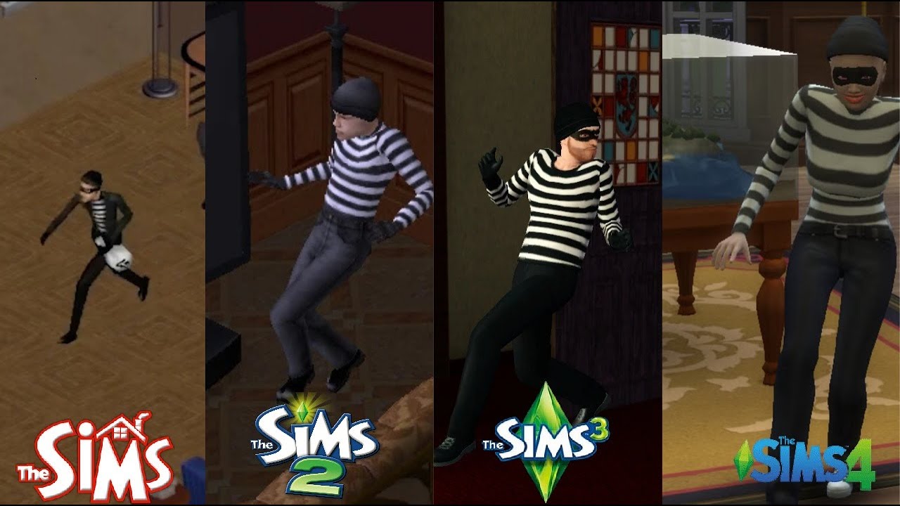 BURGLARS /WŁAMYWACZE Sims 1/Sims 2/Sims 3/Sims 4 - YouTube