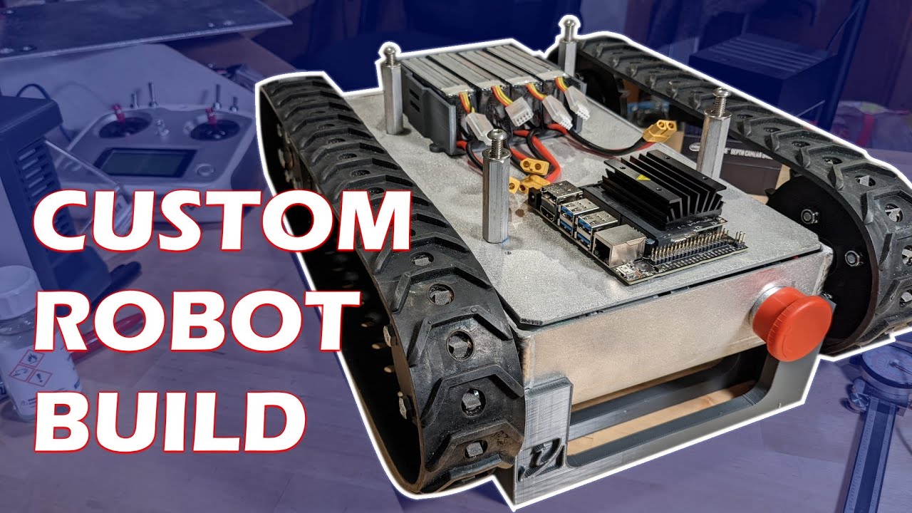 Assembling a Robot Chassis - Building a Custom Robotic Vehicle #1 - YouTube