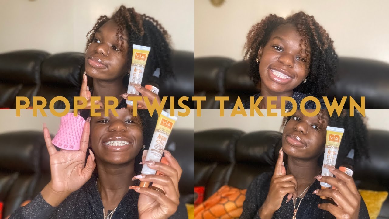 How To Properly Take Down Twists for A “Perfect” Twist Out - YouTube