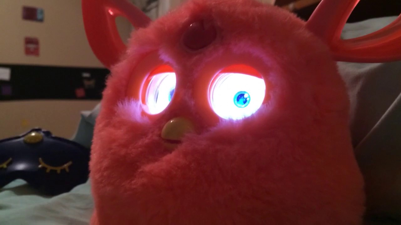Furby Connect pukes himself to sleep - YouTube
