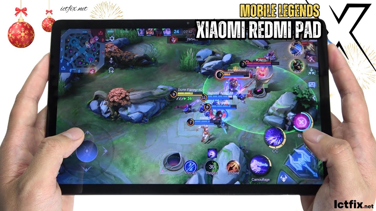 Redmi Pad Mobile Legends Gaming test Update 2024 | Helio G99, 90Hz ...