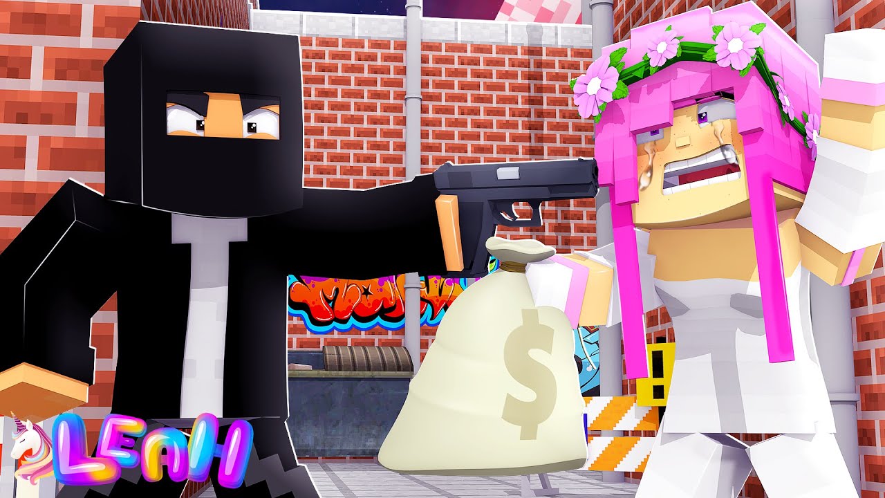 Little Leah GETS MUGGED... Minecraft - YouTube