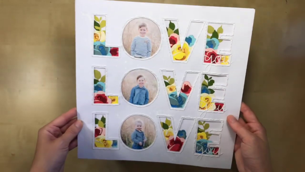 Scrapbook layout share - YouTube