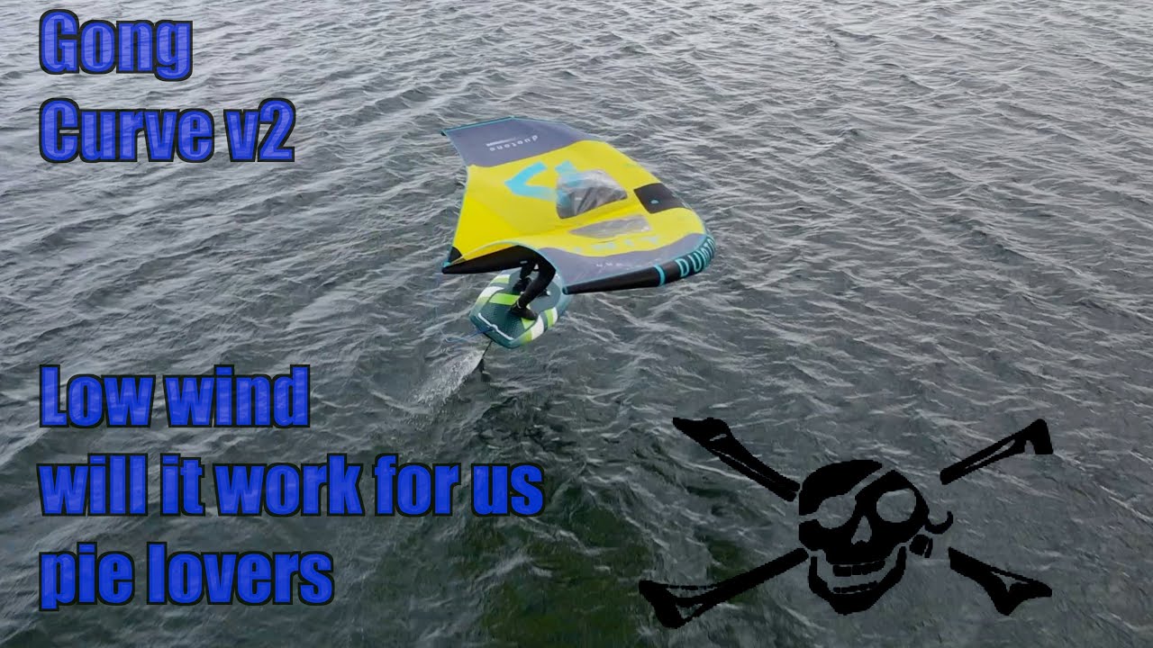 Wingfoil, Gong Curve v2 ,low wind test - YouTube