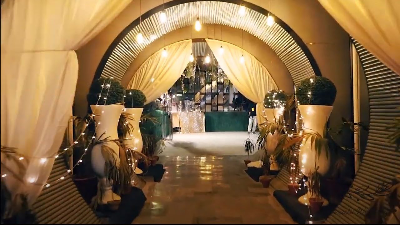 marina club banquet hall wedding ceremony setup karachi weddings - YouTube