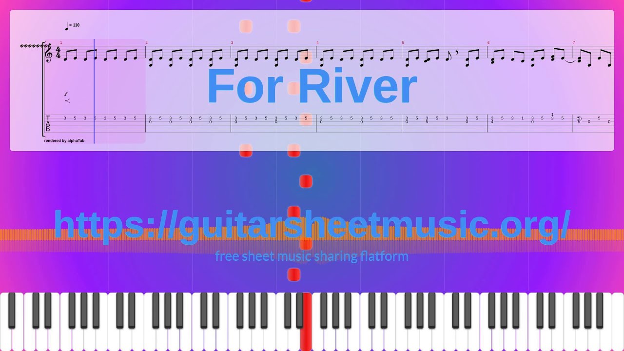 For River Sheet Music Free, Synthesia Piano - YouTube