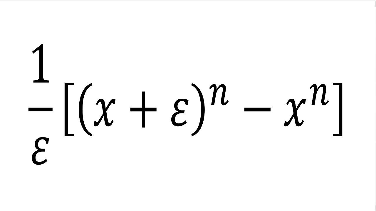 The Power Rule - Physics style - YouTube