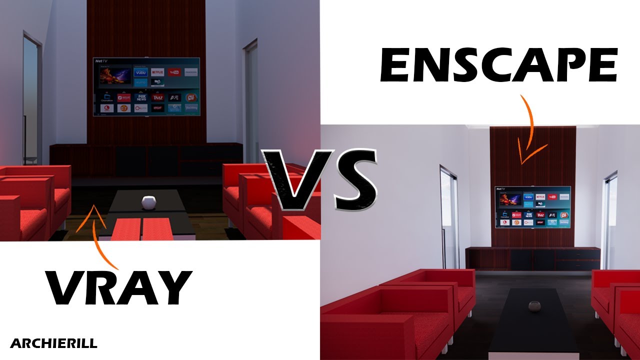 Hasil Render Vray dan Enscape. MANA YANG LEBIH BAGUS? - YouTube
