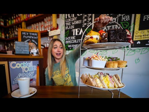 American Tries English Afternoon Tea Challenge Meant For TWO.. but solo!